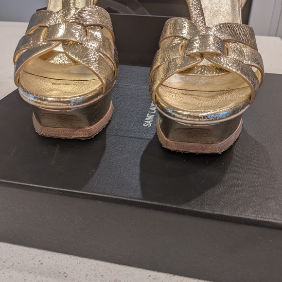 Yves Saint Laurent | Shoes | Ysl Tribute Platform Sandals | Poshmark